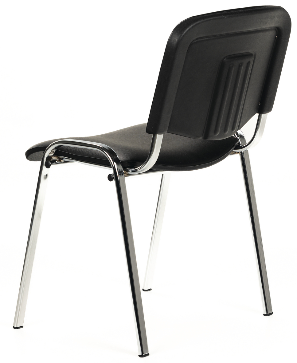 Stol Azteka vinyl/kromade ben - Manutan Expert - Witre.se