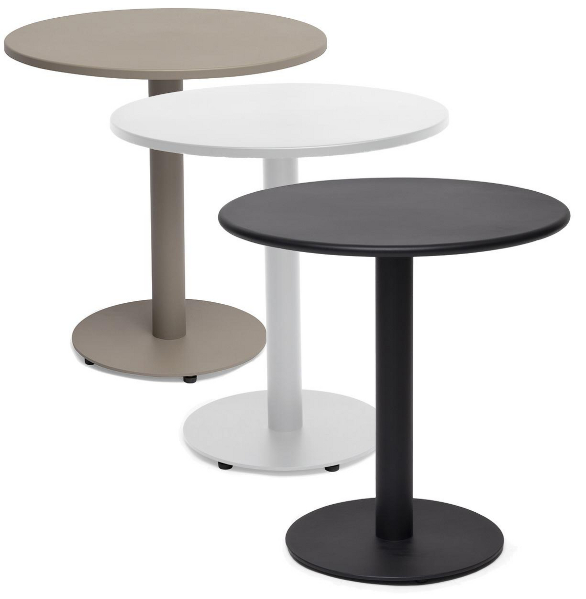 Runt cafébord Näsby Ø 70 cm med ställbara fötter - Hillerstorp - Witre.se