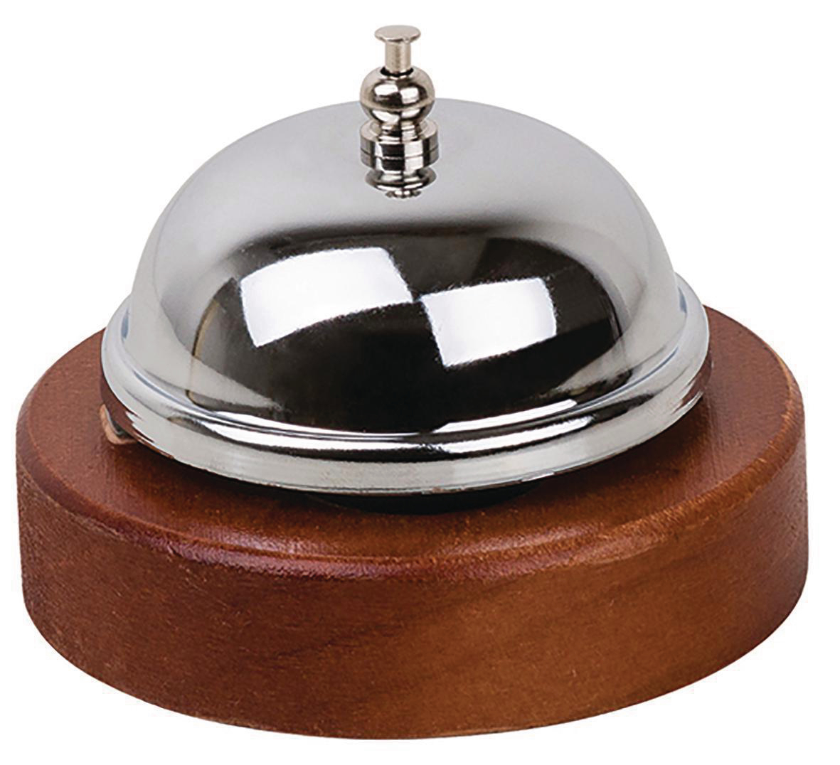 Ringklocka i krompläterat rostfritt stål