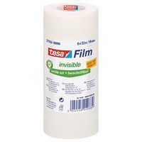 tesa ”Invisible” tejp, 33 m x 19 mm – förpackning om 6 st