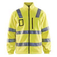 Veste polaire haute visibilité jaune fluorescent, doublure nylon - Witre.se