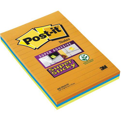 Stora Post-it®-lappar - Post-it Super Sticky - Witre.se