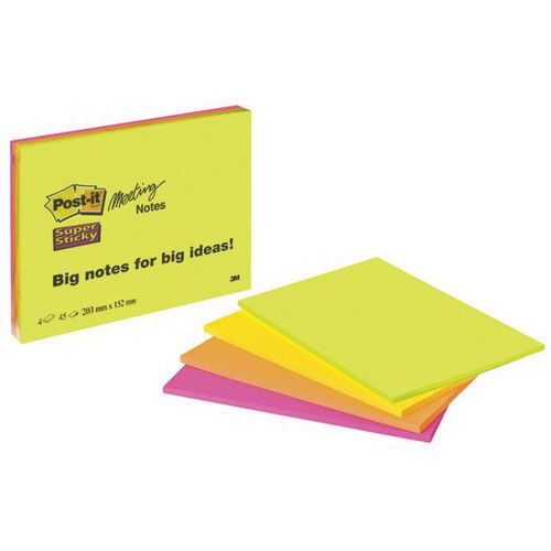 Stora Post-it®-lappar - Post-it Super Sticky - Witre.se
