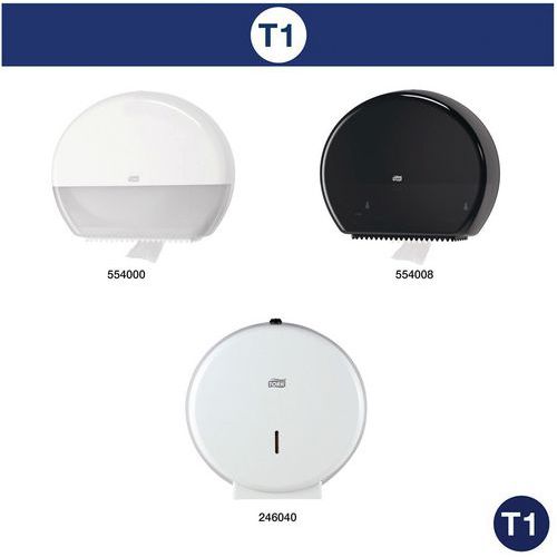 Mini- och Maxi Jumbo Tork Premium toalettpapper