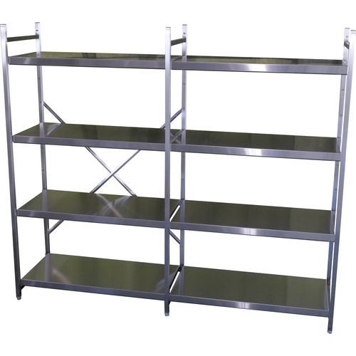 Lagerhylla i rostfritt stål för miljöer med höga hygienkrav - Alminor ...