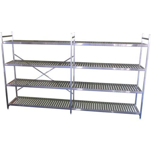 Lagerhylla i rostfritt stål för miljöer med höga hygienkrav - Alminor ...