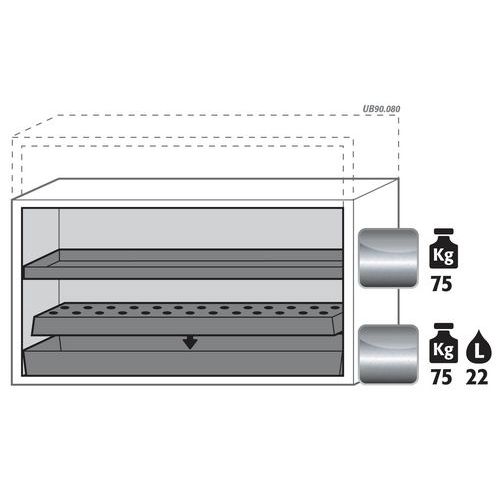 Brandsäkert underskåp UB-T-30 - Asecos - Witre.se
