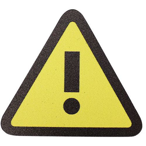 Triangulär magnet med utropstecken