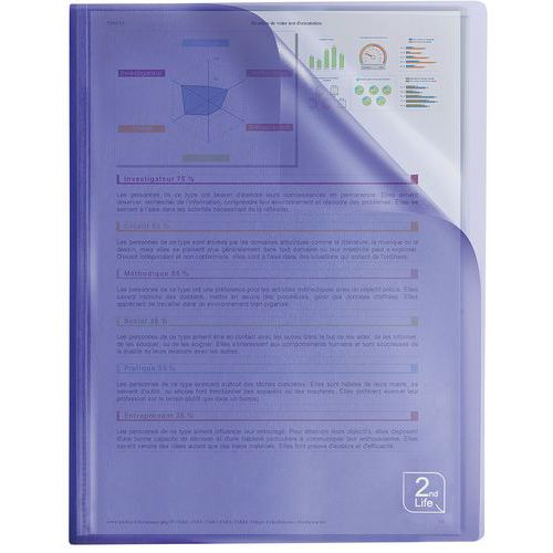 Oxford dokumentmapp, 2nd Life, A4 PP, genomskinlig